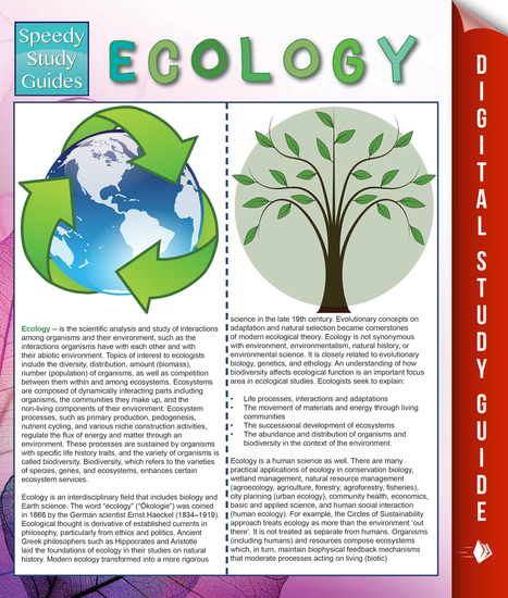 Ecology (Speedy Study Guides) - Read book online